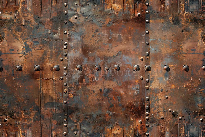 Seamless Rusty Metal Plate Backdrop. Minimalist Grunge Pattern for ...