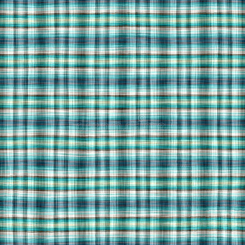 Teal Rustic Coastal Beach House Check Fabric Tile. Seamless Sailor ...
