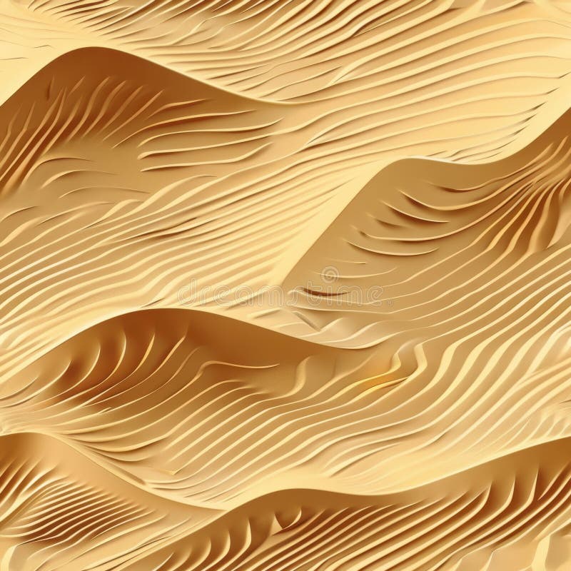 Seamless Sand Dune Wave Texture with Desert Wind Patterns Stock ...