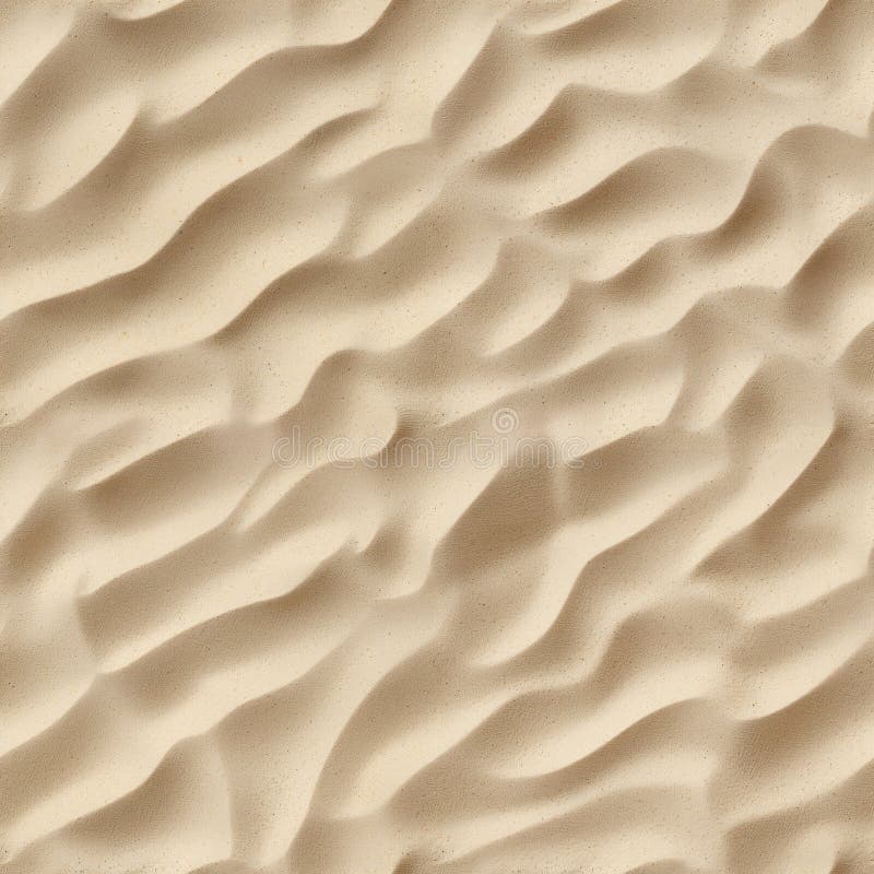 Seamless Sand Texture with Wavy Patterns Stock Illustration ...