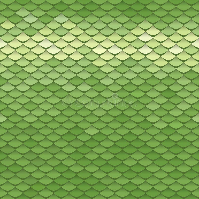 Seamless Scale Pattern. Green Squama Texture Stock Vector ...