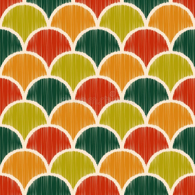 Seamless scallop pattern stock vector. Illustration of green - 51730801