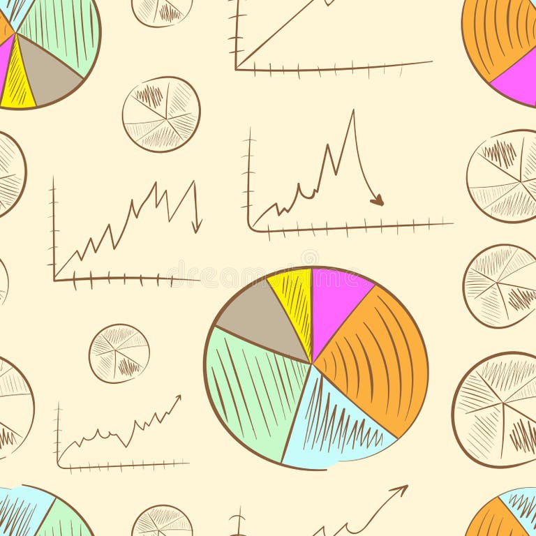 Seamless Schedules and Charts Stock Vector - Illustration of increase ...
