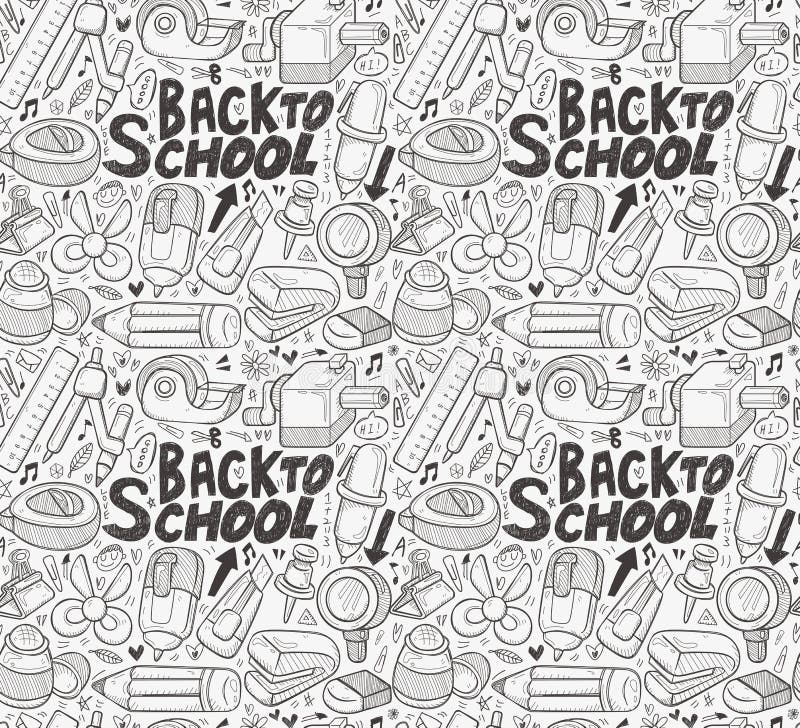 Seamless school pattern stock vector. Illustration of carrot - 17260598