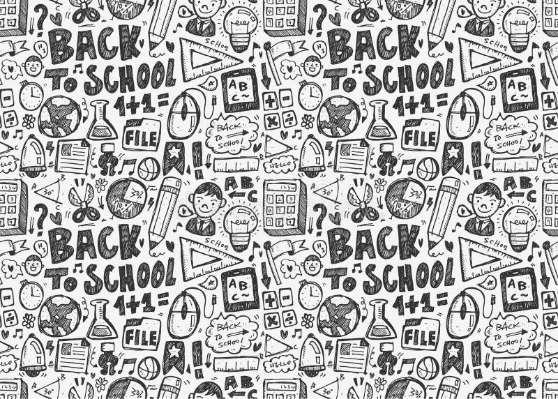 Seamless school pattern stock vector. Illustration of carrot - 17260598