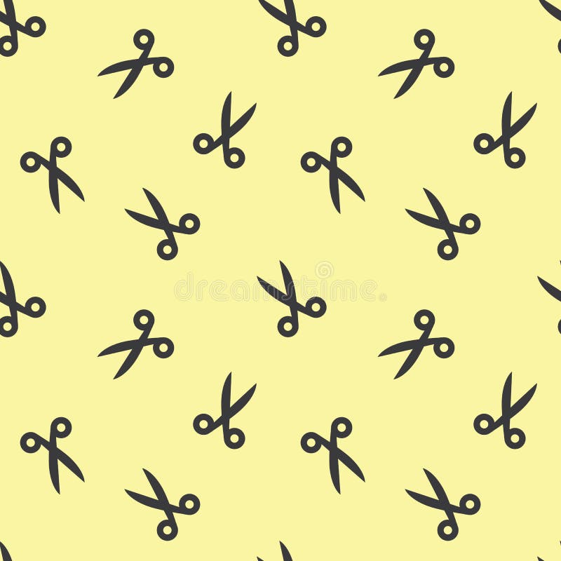 Seamless Scissors Background Pattern Stock Vector - Illustration of ...