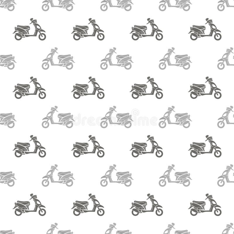 Seamless Scooter Pattern stock vector. Illustration of bicycle - 74430379