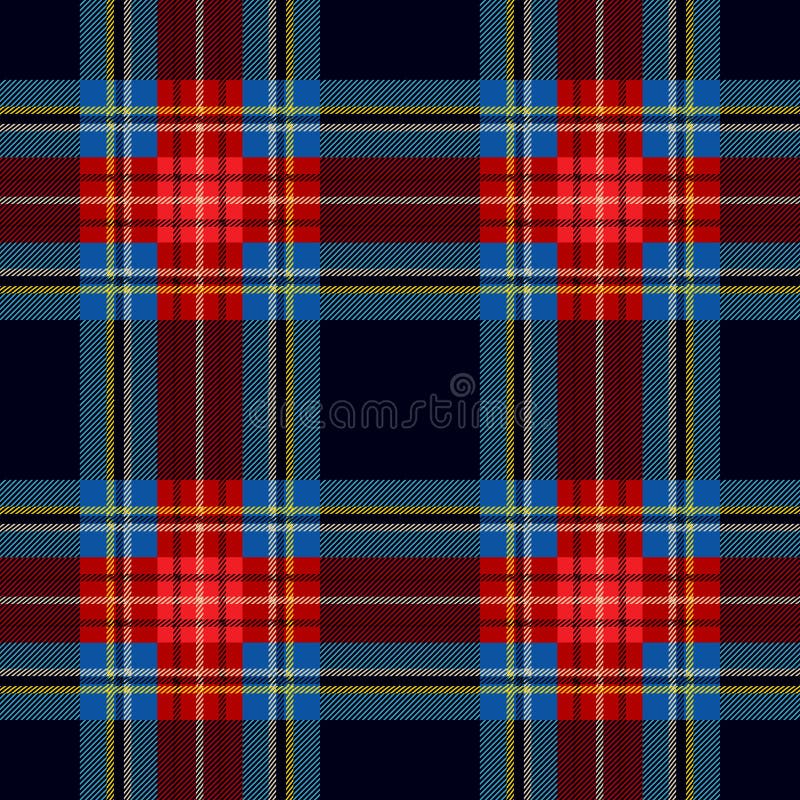 Seamless Scottish Plaid Checkered Vector Pattern. Stock Vector ...