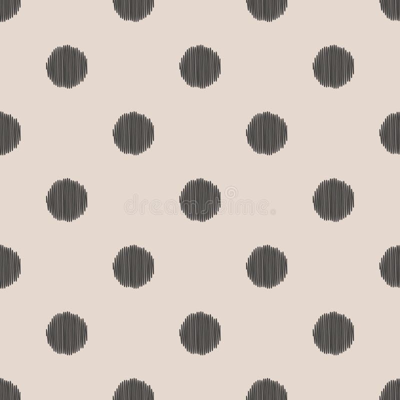 Seamless Scribble Circle Dots Pattern Stock Vector - Illustration of ...