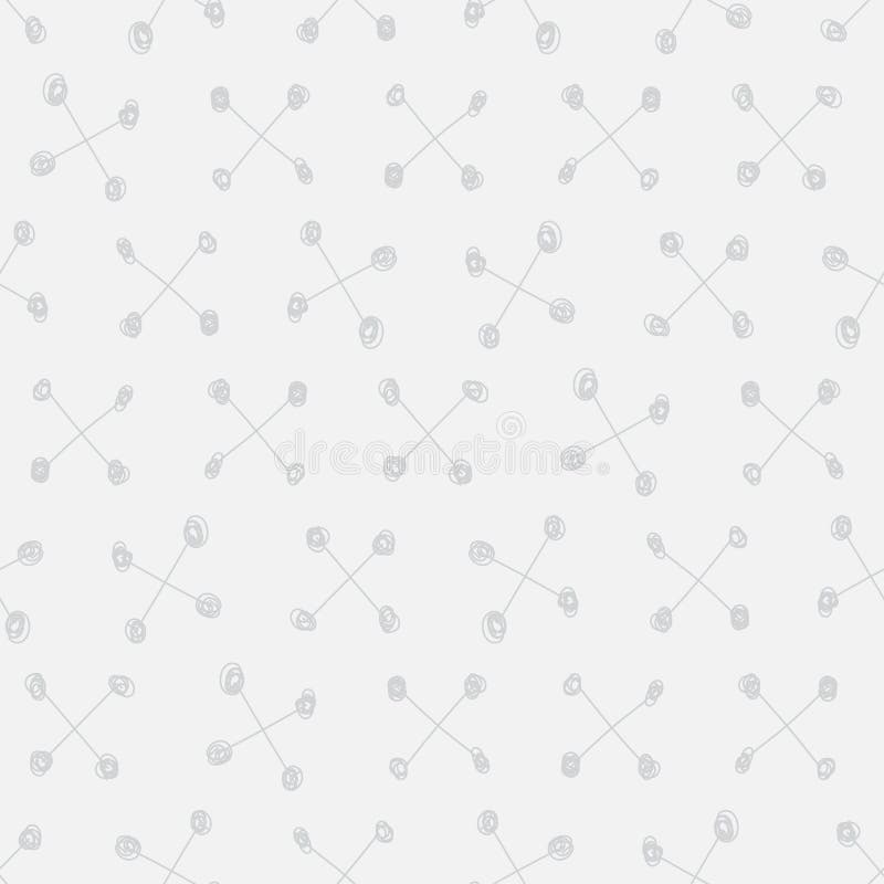 Seamless Scribble Cross Background Stock Vector - Illustration of ...