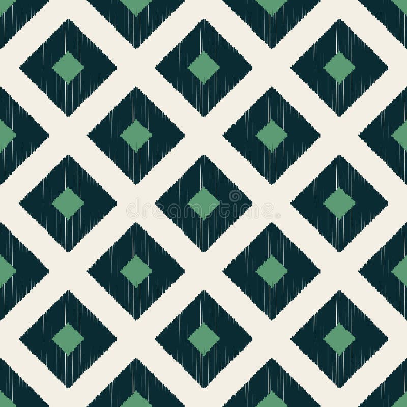 Seamless Scribble Geometric Rhombus Pattern Stock Vector - Illustration ...