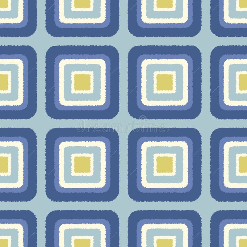 Seamless Scribble Square Tiles Pattern Stock Vector - Illustration of ...