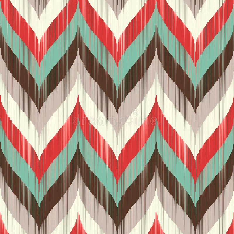 Seamless Scribble Wave Pattern Stock Vector - Illustration of design ...