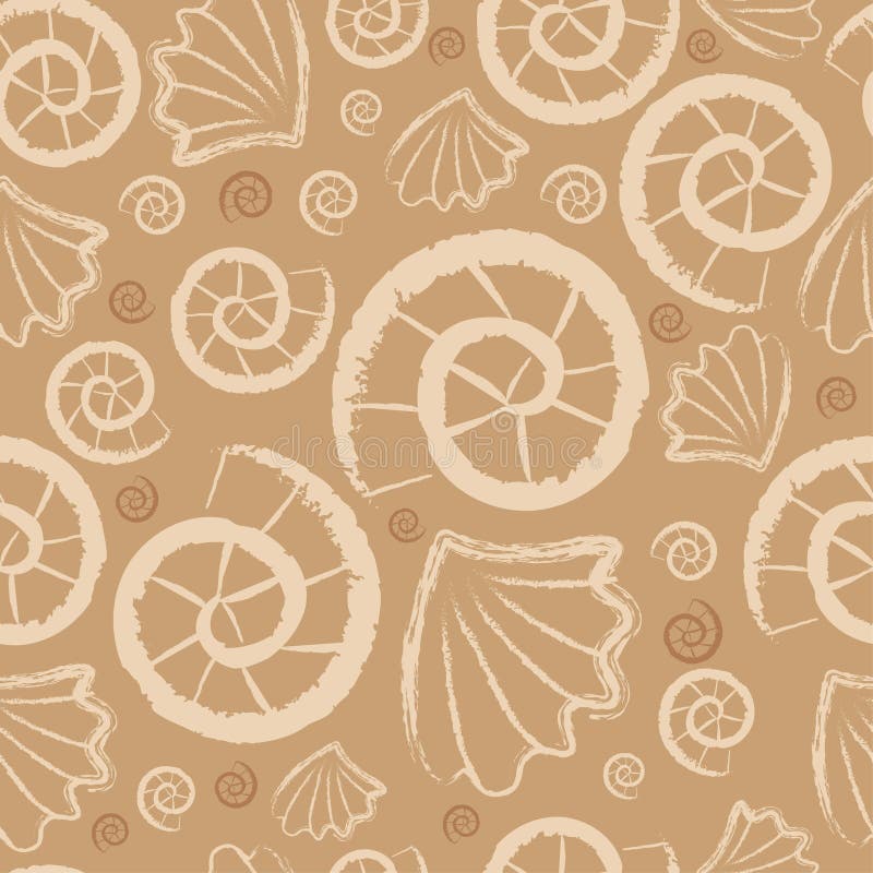 Seamless sea pattern stock vector. Illustration of modern - 8123645