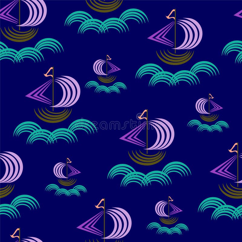Sea pattern stock vector. Illustration of shell, seasonal - 14992411