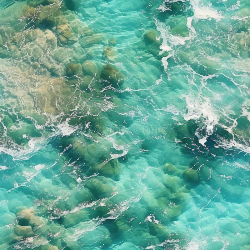 Seamless Seawater Texture with Foam Stock Illustration - Illustration ...