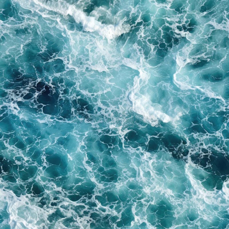Seamless Seawater Texture with Foam Stock Illustration - Illustration ...