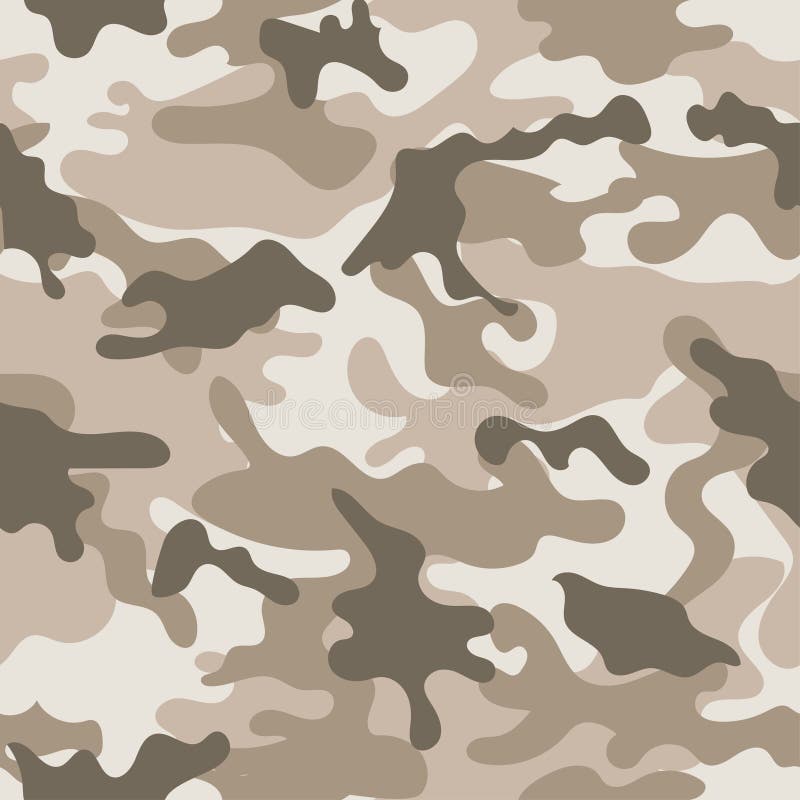 Seamless Set of Camouflage Desert Pattern. Stock Vector - Illustration ...