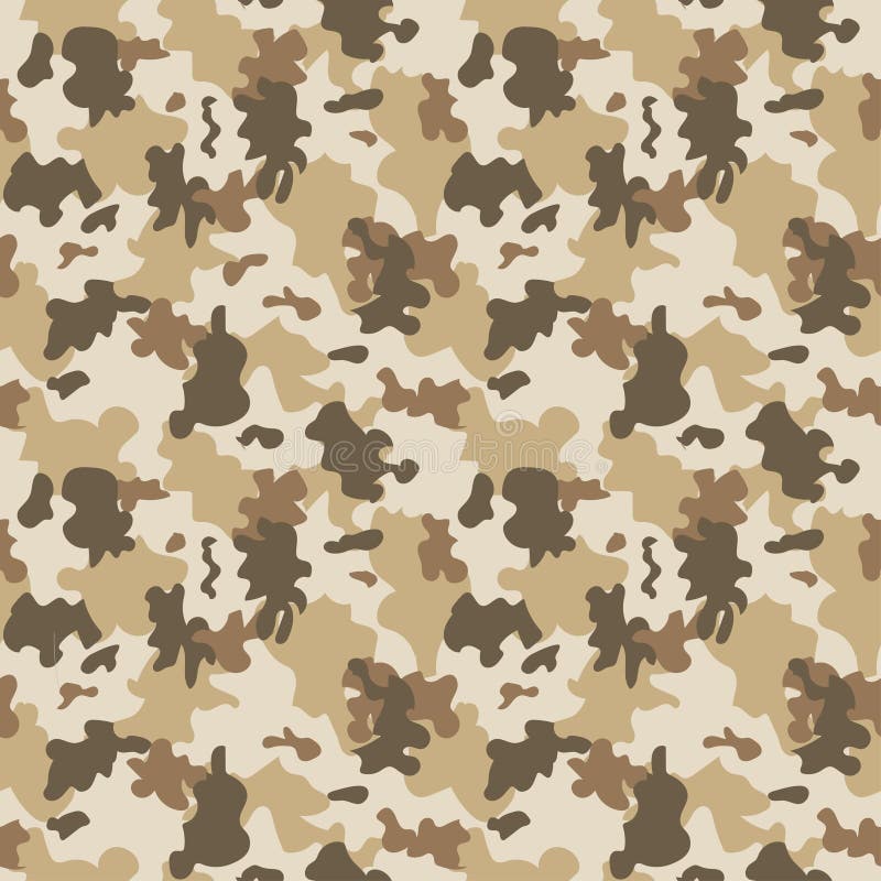 Seamless Set of Camouflage Desert Pattern. Stock Vector - Illustration ...