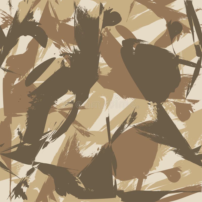 Seamless Set of Camouflage Desert Pattern. Stock Vector - Illustration ...