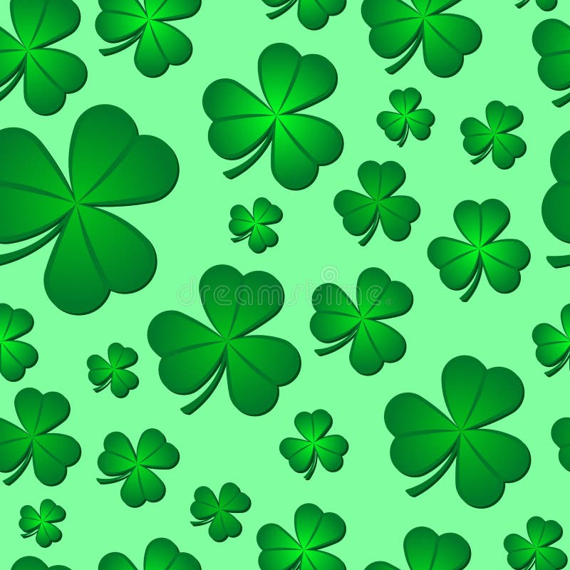 Shamrock Pattern stock vector. Illustration of repeating - 3871826