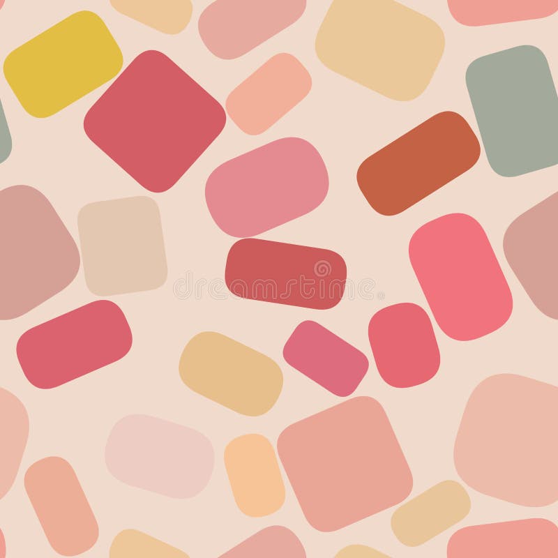 Seamless Shape of Rounded Rectangle, Abstract Geometric Background ...