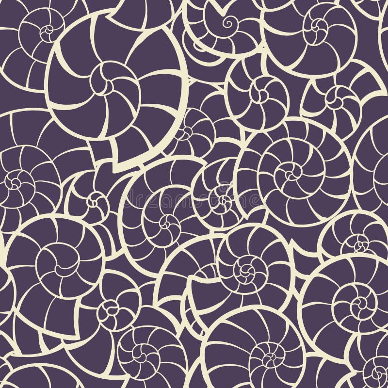 Seamless shells background stock vector. Illustration of seashell ...