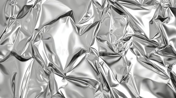 The Seamless Silver Leaf Texture is Characterized by an Uneven, Shiny Metallic Surface ...