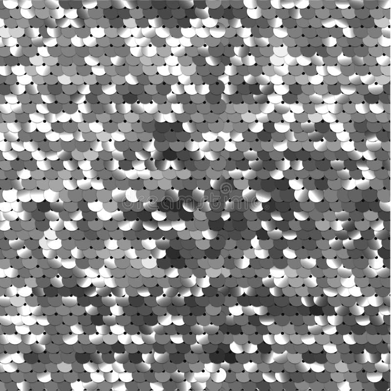 Seamless Silver Texture of Fabric with Sequins Stock Vector ...