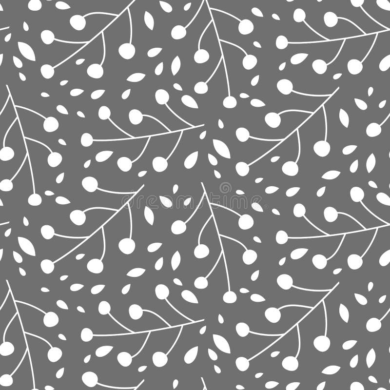 Seamless Simple Abstract Floral Pattern Stock Vector - Illustration of ...