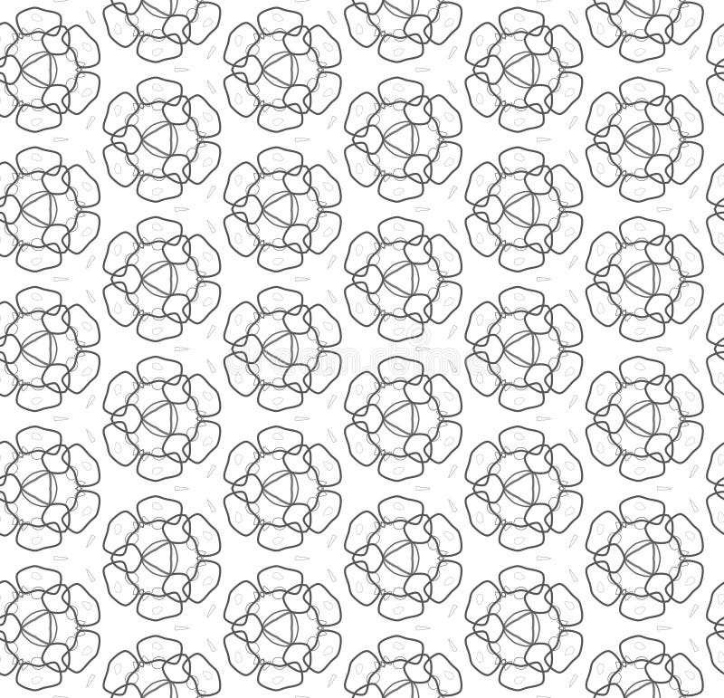 Seamless Simple Black & White B&W Abstract Geometry Pattern Stock ...