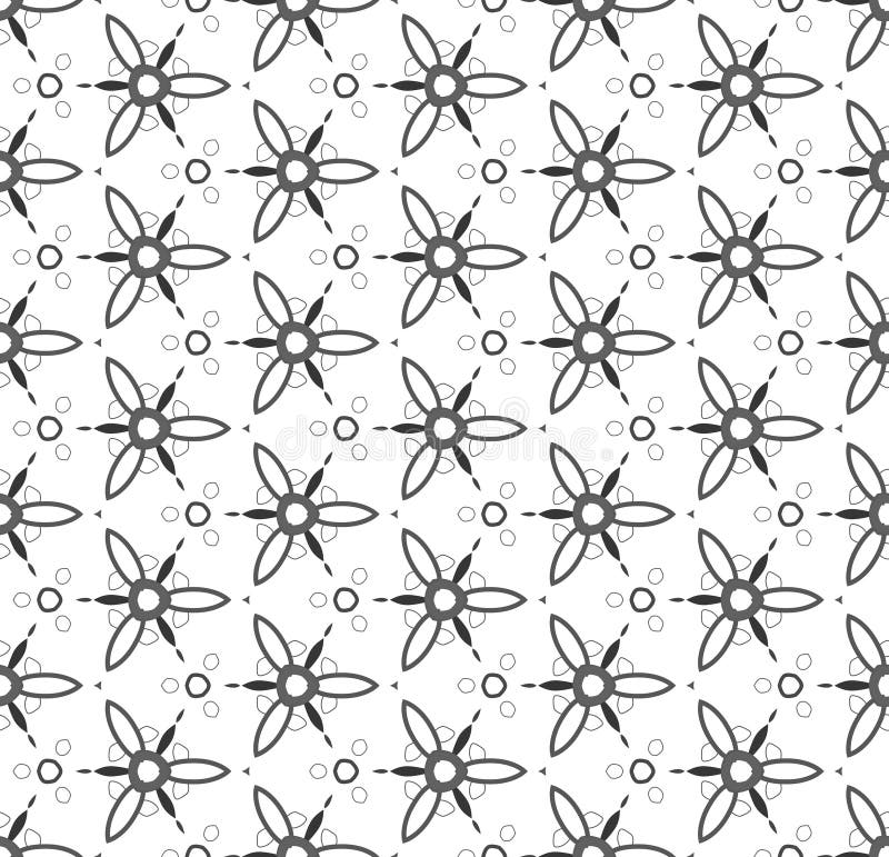 Seamless Simple Black & White B&W Abstract Geometry Pattern Stock ...