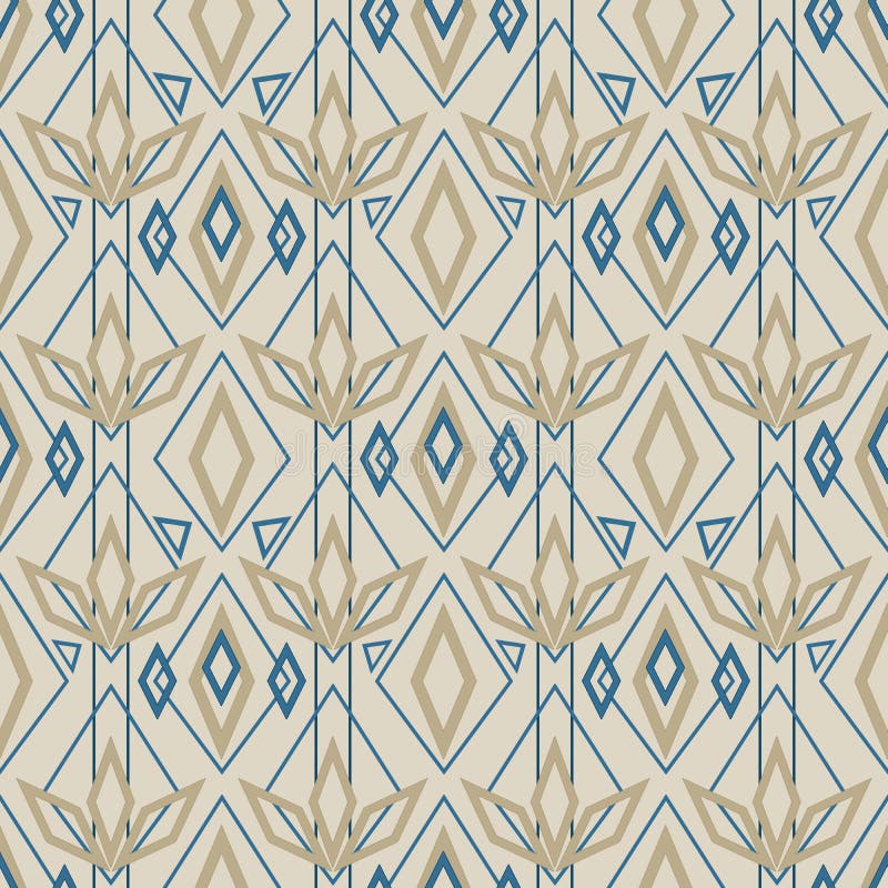 Seamless Simple Decorative Ornament Pattern Stock Illustration ...