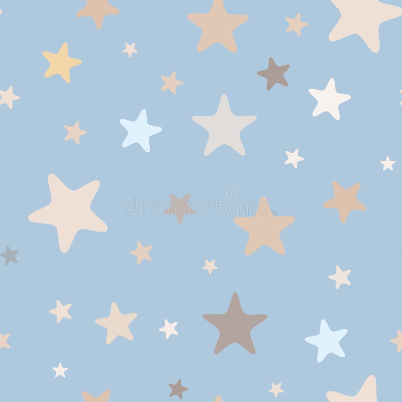 Seamless Simple Light Pattern from Pink Stars with Rounded Corners ...