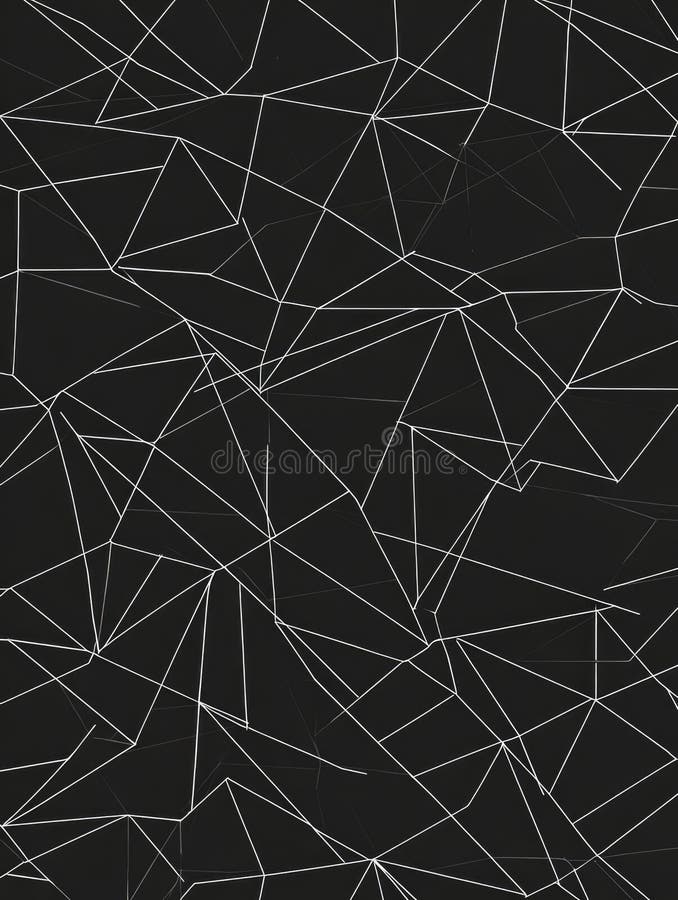 Seamless Simple Line-drawing of Continuous Polygons Stock Illustration ...