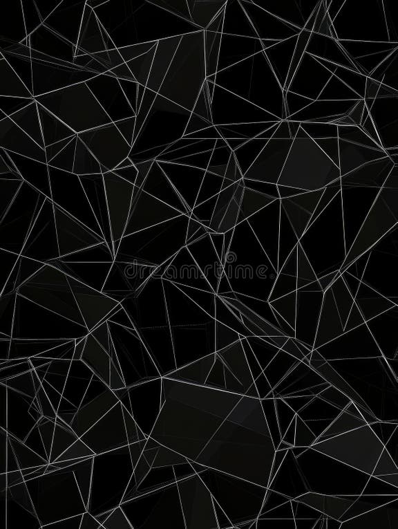 Seamless Simple Line-drawing of Continuous Polygons Stock Illustration ...