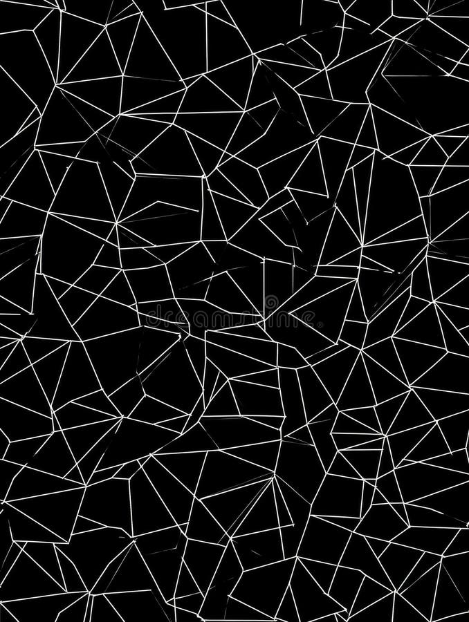 Seamless Simple Line-drawing of Continuous Polygons Stock Illustration ...