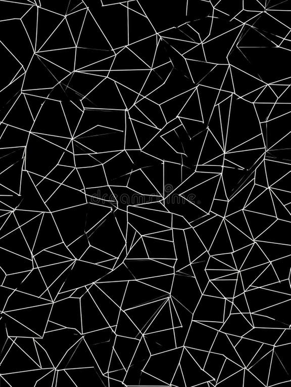 Seamless Simple Line-drawing of Continuous Polygons Stock Illustration ...