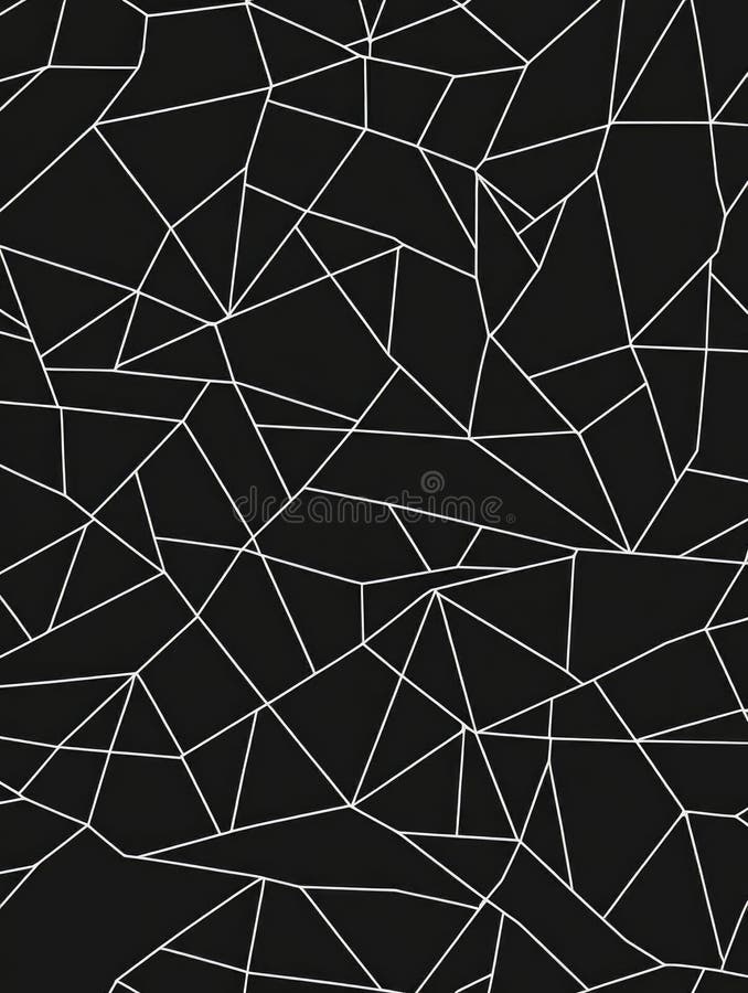 Seamless Simple Line-drawing of Continuous Polygons Stock Illustration ...