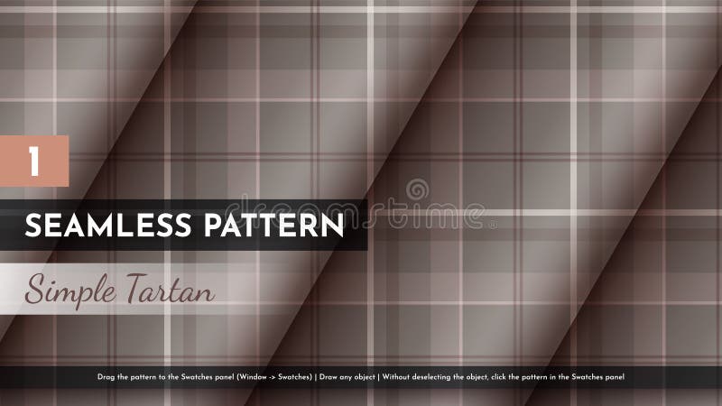 Seamless Simple Tartan Pattern Stock Illustration - Illustration of ...