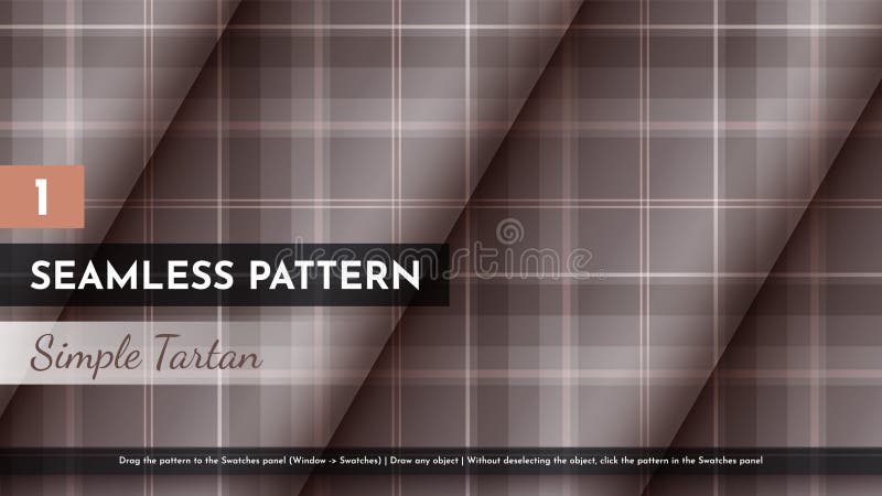 Seamless Simple Tartan Pattern Stock Illustration - Illustration of ...