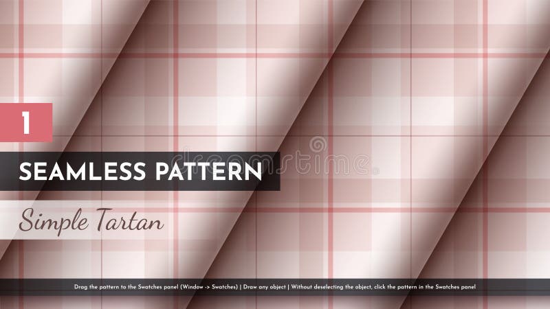 Seamless Simple Tartan Pattern Stock Illustration - Illustration of ...