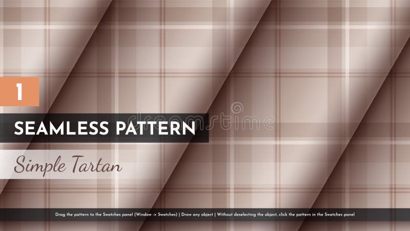 Seamless Simple Tartan Pattern Stock Vector - Illustration of tartan ...