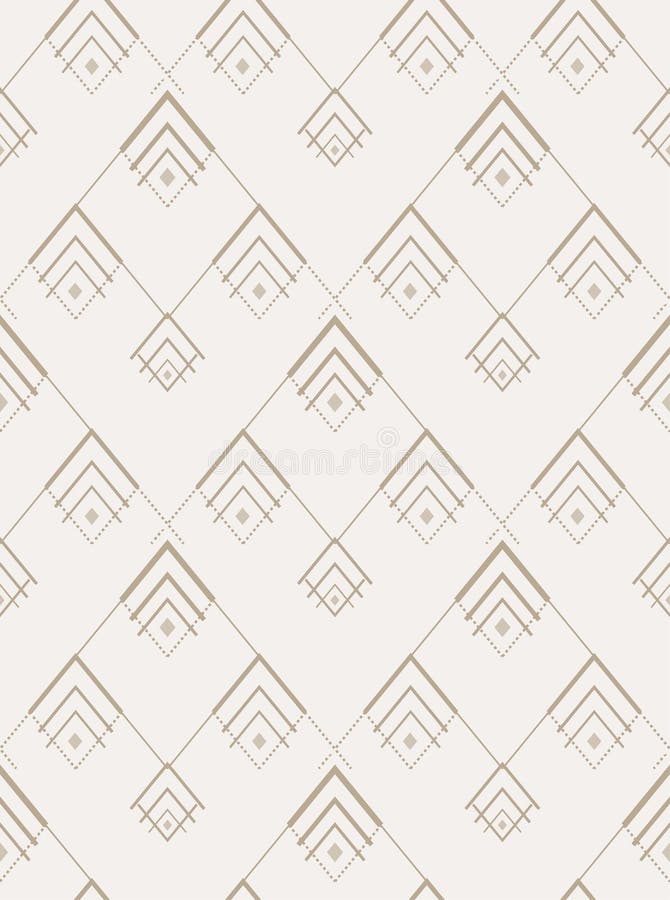 Repeat Retro Graphic Silver Art Pattern. Repetitive Ramadan Vector ...