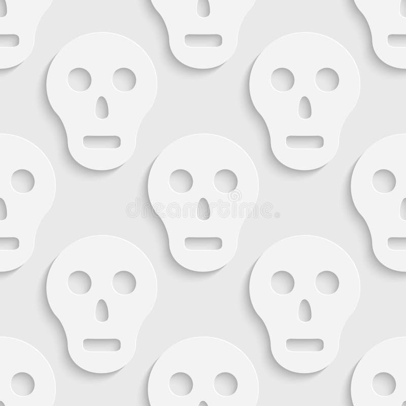 Seamless Skull Pattern stock vector. Illustration of lattice - 89238859