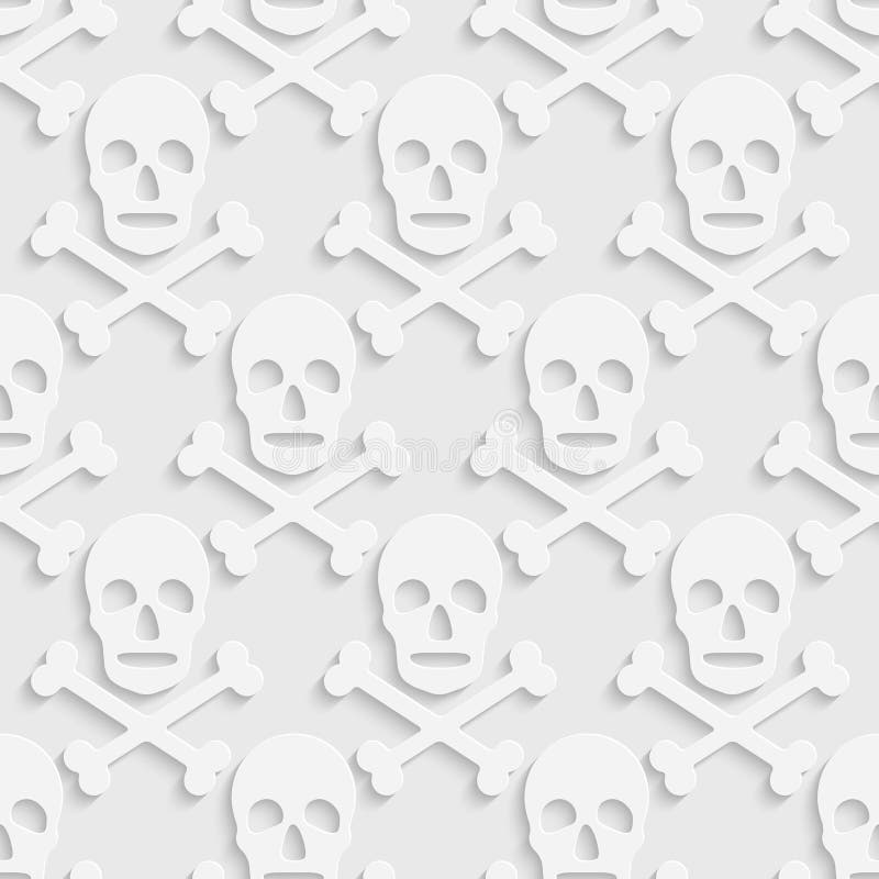 Seamless from skull. stock vector. Illustration of ornament - 7957917