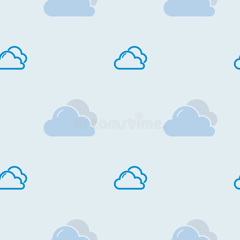 Seamless Sky Pattern Background, Vector Sky Icon, Seamless Backgrounds ...