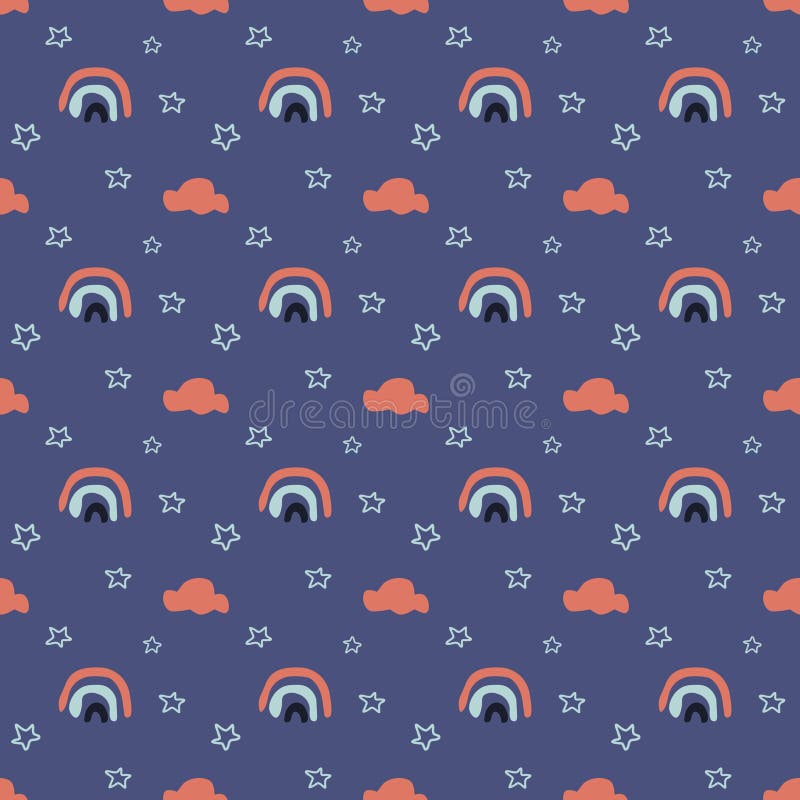 Seamless sky pattern stock vector. Illustration of vector - 216973549