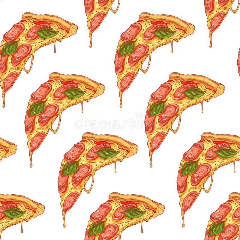 Seamless Pizza Texture Stock Illustrations – 2,576 Seamless Pizza ...