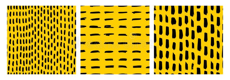 Seamless Small Dash Pattern with Brush Strokes Stock Illustration ...